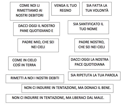 Padre Nostro Da Colorare