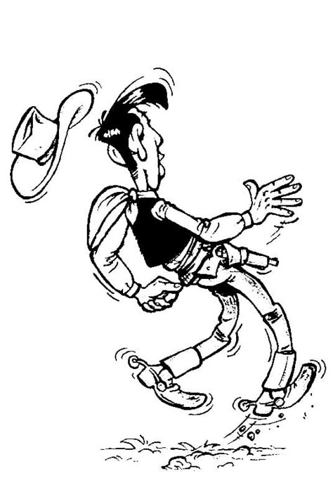 Coloriage Lucky Luke 1 Dessin gratuit à imprimer