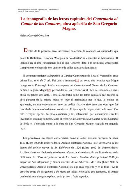 PDF La iconografía de las letras capitales del Cantar de los