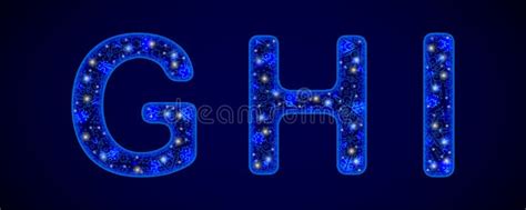 Fonte Nevado Letras Brilhantes No Fundo Azul Para O Inscri Festivo