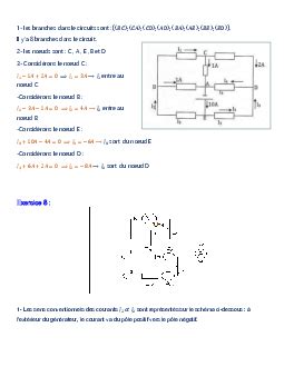 Le courant électrique continu Corrigé série d exercices 1 AlloSchool