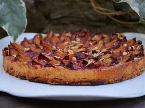 Tarte aux quetsches à la noisette Recette par La p tite cuisine de