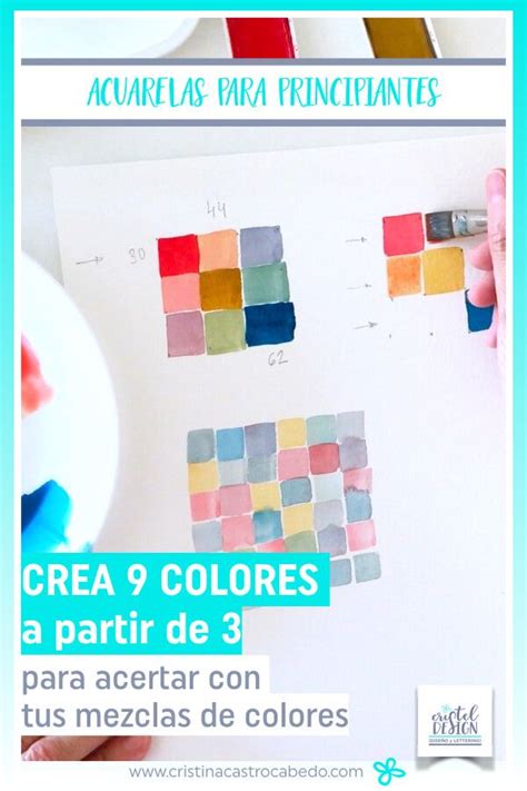 Aprende a crear 9 mezclas de colores a partir de sólo 3 Cristel Design
