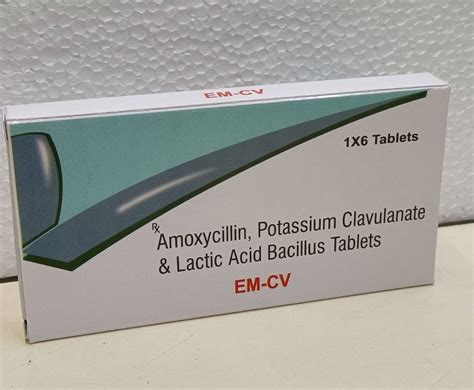 Amoxycillin Potassium Clavulanate Lactic Acid Bacillus Tablets Mg