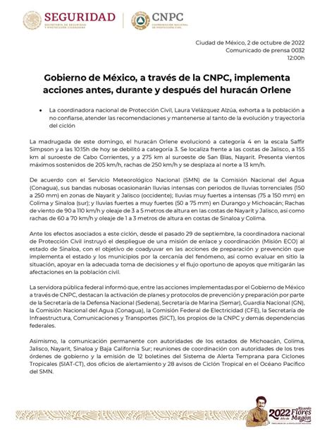 Coordinaci N Nacional De Protecci N Civil On Twitter Bolet N