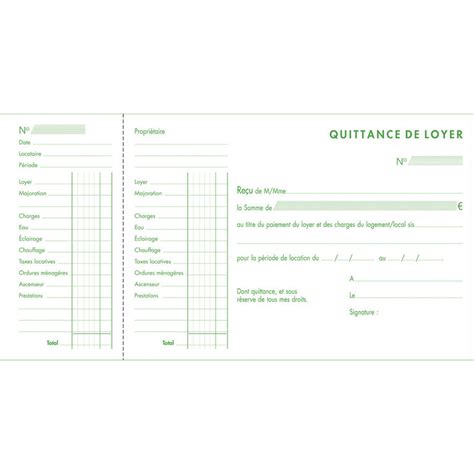 Quittances Loyer 13 5 18 5 Exacompta