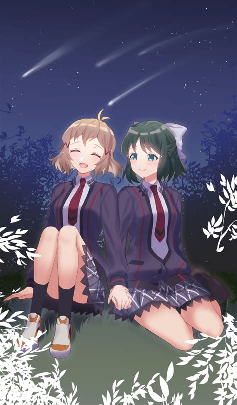Tachibana Hibiki And Kohinata Miku Senki Zesshou Symphogear Drawn By