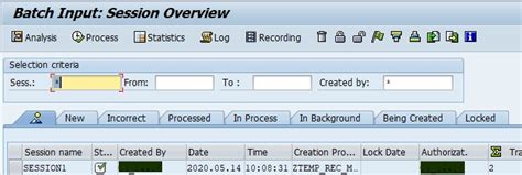 BDC Batch Data Communication SAP ABAP