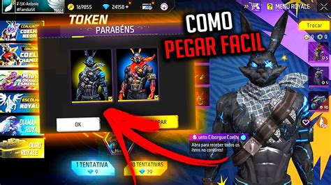 TÁ FÁCIL PEGANDO COELHÃO CIBORGUE E COELHO CHAMUSCA NOVO TOKEN ROYALE