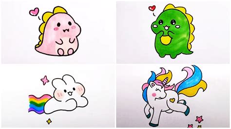 Vẽ hình cute đáng yêu vẽ tranh dễ thương Cute drawing 39 Tất tần