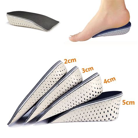 Height Increase Half Shoe Insoles Heel Insert Sports Shoes Pad Cushion