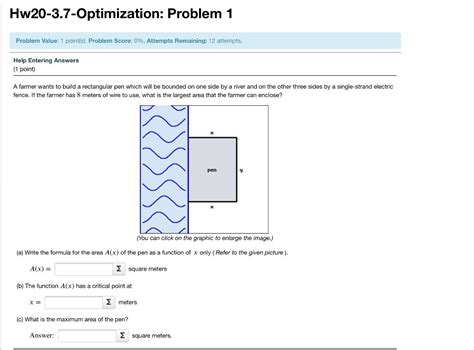 solved hw20 3 7 optimization problem 1 problem value 1