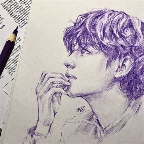 Daryart7 On Twitter Kpop Drawings Bts Drawings Art Drawings