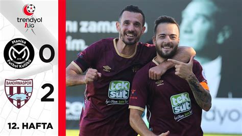 Manisa FK 0 2 Teksüt Bandırmaspor Highlights Özet Trendyol 1 Lig