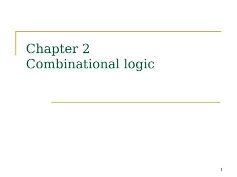 ppt chapter 2 combinational logic dokumen tips