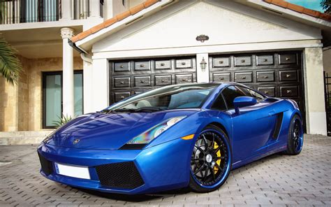 Fondos de pantalla Coches azules vehículo casa Lamborghini