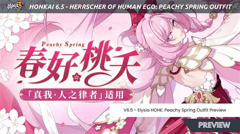 Honkai V Herrscher Of Human Ego New Outfit Peachy Spring Preview