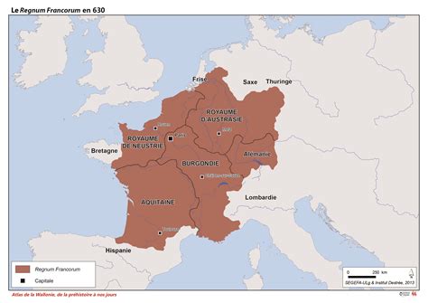Le Regnum Francorum En 630 TRACES DE FRANCE