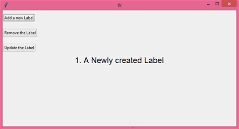Python Making Pythontkinter Label Widget Update