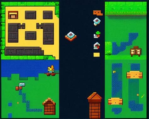 ai art generator simple tilemap for a 2d platformer game