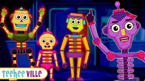 Danse Avec La Famille Des Doigts Des Robots Chansons De Squelette