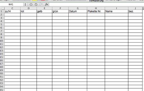 Tabelle Vorlage Zum Ausdrucken