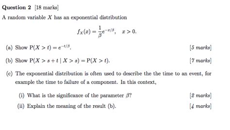 solved question 2 [18 marks] a random variable x has an