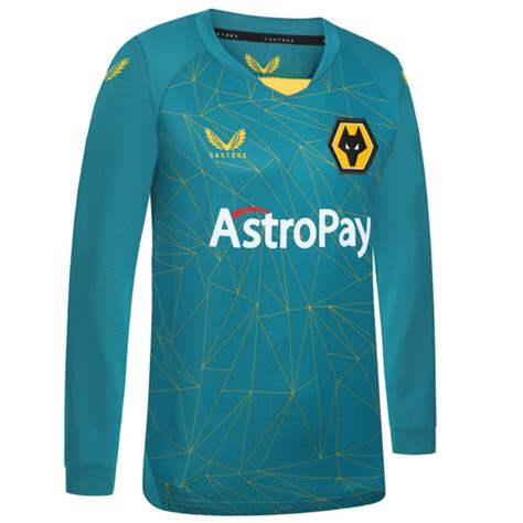 2022 23 Wolves Away Shirt Long Sleeve Junior