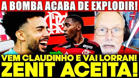 PLANTÃO URGENTE FLAMENGO FAZ LOUCURA ACABA DE PIPOCAR ZENIT ACEITA