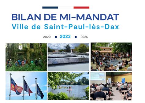 Bilan de mi mandat 2020 2023 Saint Paul lès Dax