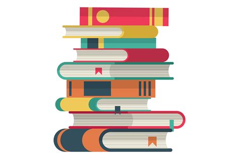 Stacked Book Icon Library Symbol Books Graphic By Yummybuum