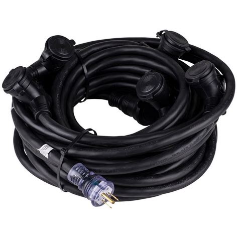 Milspec 50 Ft 12 3 ProCap Multi Outlet Power Distribution Heavy Duty
