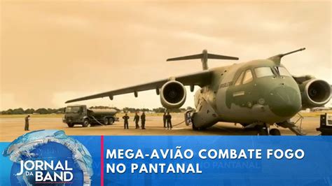 Maior avião cargueiro atua contra incêndios no Pantanal Jornal da