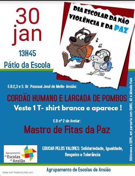Bibliotecas Escolares de Avelar e Ansião Dia Escolar da Não Violência