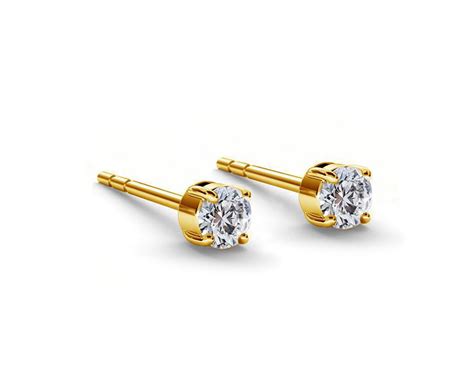 Srebrne kolczyki sztyfty z białą cyrkonią 3mm iSilver
