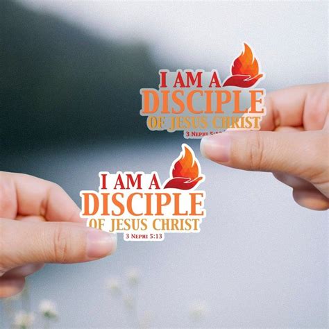 LDS 2024 Youth Theme I Am A Disciple Of Jesus Christ Logo Stickers