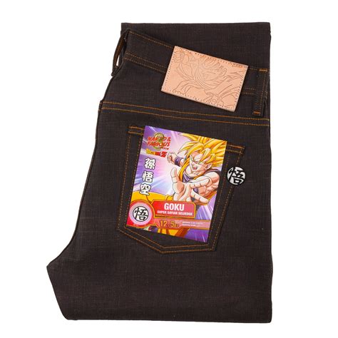 Naked Famous X Dragonball Z Super Saiyan Selvedge Indigo Gok