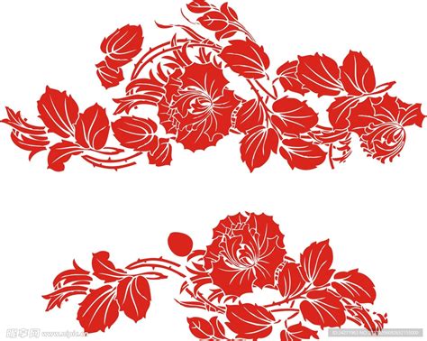 花朵剪纸设计图 广告设计 广告设计 设计图库 昵图网