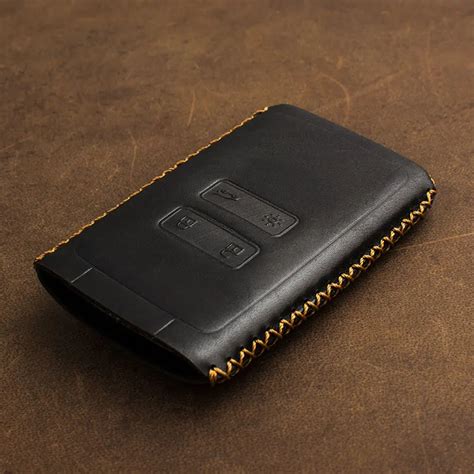 Funda De Cuero Genuino Para Mando A Distancia De Coche Cubierta De