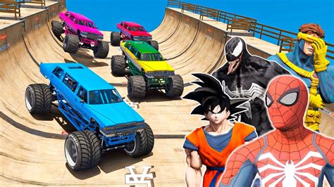 Novo Desafio Carros Monstro Homem Aranha E Super Her Is Gta Mod