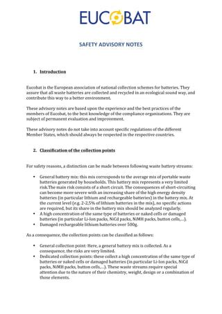 Safety Advisory Notes PDF