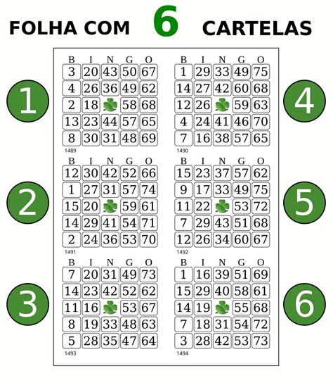 Cartelas De Bingo Para Imprimir Cartelinhas De Bingo Para Imprimir E