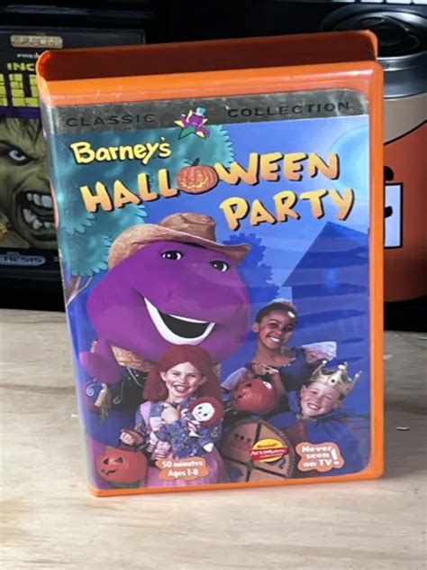 BARNEY BARNEYS Halloween Party VHS 1998 Clamshell Classic Collection