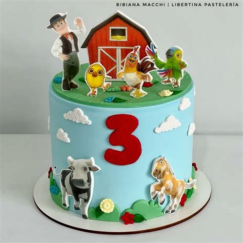 Torta la granja de Zenón Tortas de cumpleaños de granja Tortas de