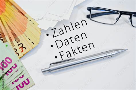 Zahlen Daten Fakten Stock Foto Adobe Stock