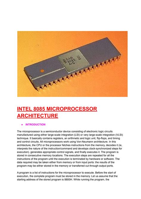 features of 8085 microprocessor ict byte