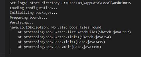 Verify Error Java Io IOException No Valid Code Files Found Issue