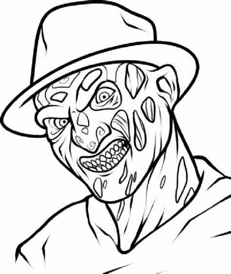 Freddy Krueger Coloring Page