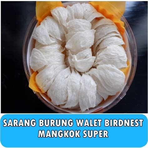 Jual Sarang Burung Walet Bersih Birdnest Mangkok Besar Premium Kualitas