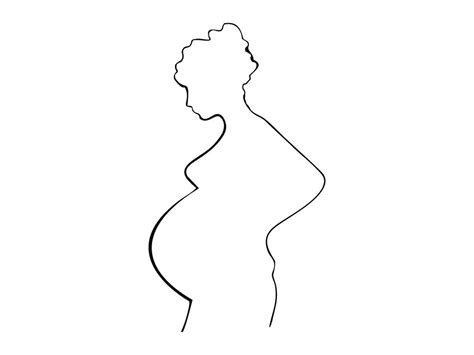Pregnant Woman Silhouette Graphic By Ekimova Lisa Creative Fabrica